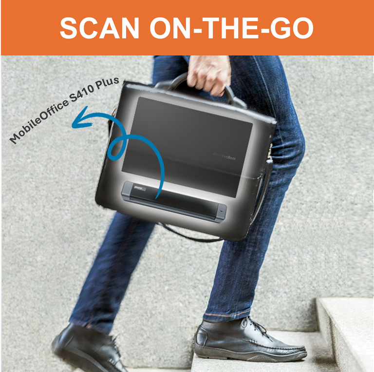 Mobile Scanner S410 Plus - Portable Sheet-Fed Document Scanner - for W